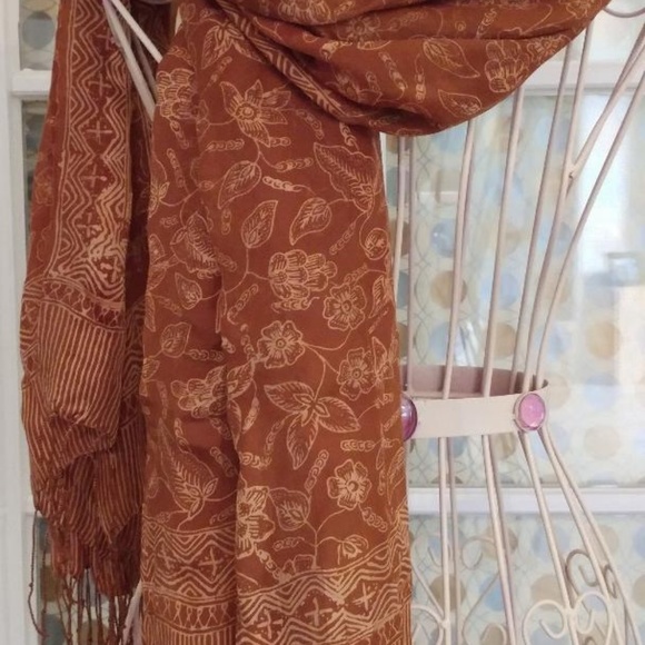 Accessories | Indonesian Silk Scarf Beautiful | Poshmark